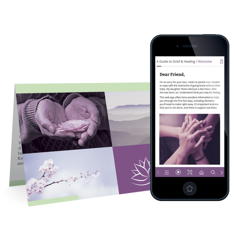 A Guide to Grief & Healing After the Loss of Your Baby Web App