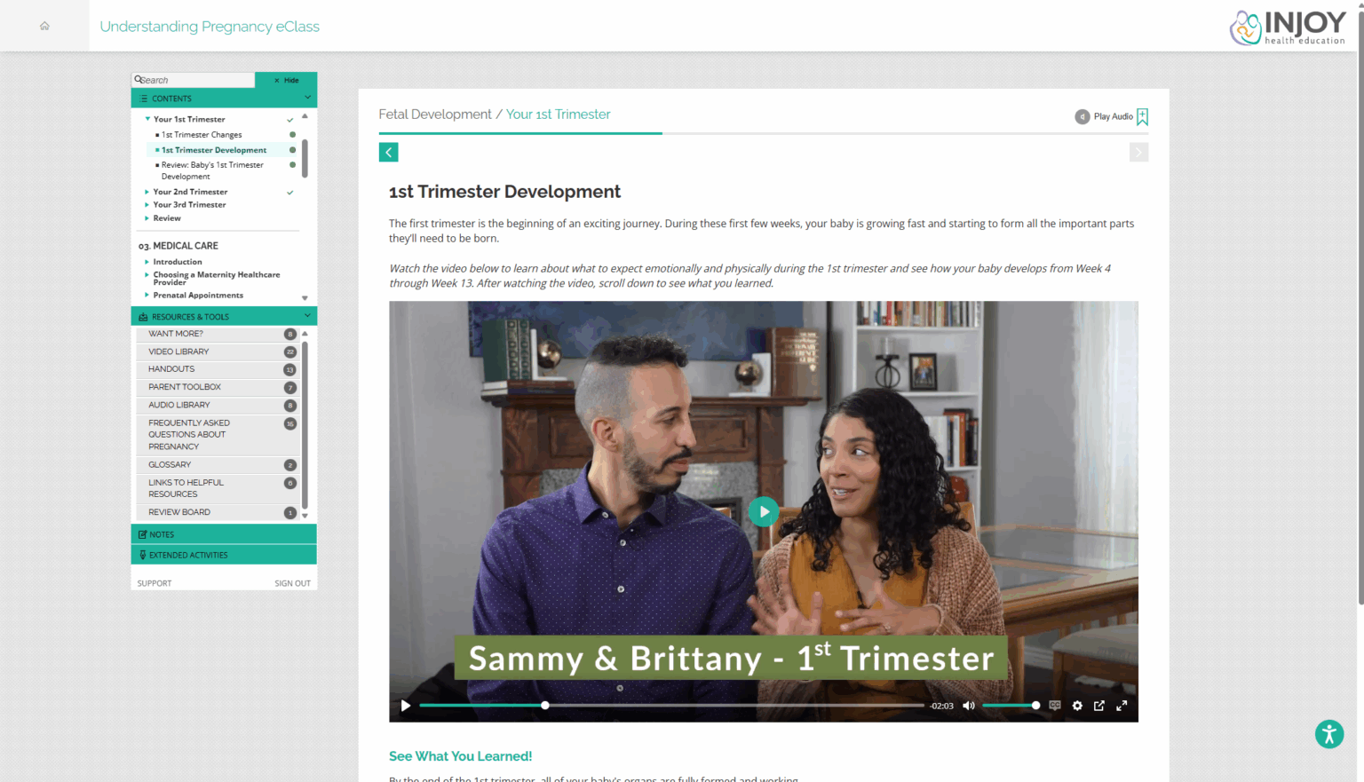Understanding Pregnancy eClass | InJoy Health Education